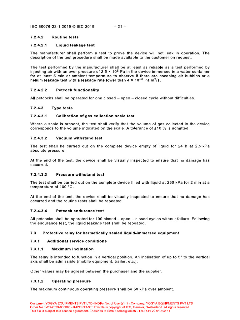 IEC For Protective Relay | PDF