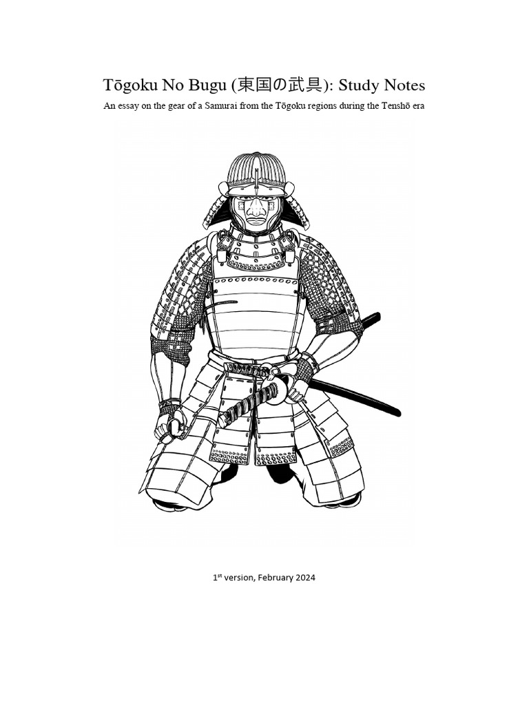 Togoku No Bugu Study Notes an Essa | PDF