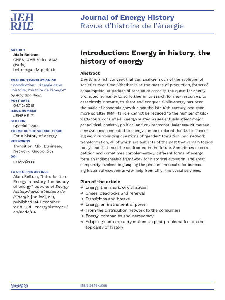 Energy's Role in Historical Evolution | PDF | Engines | Peak Oil