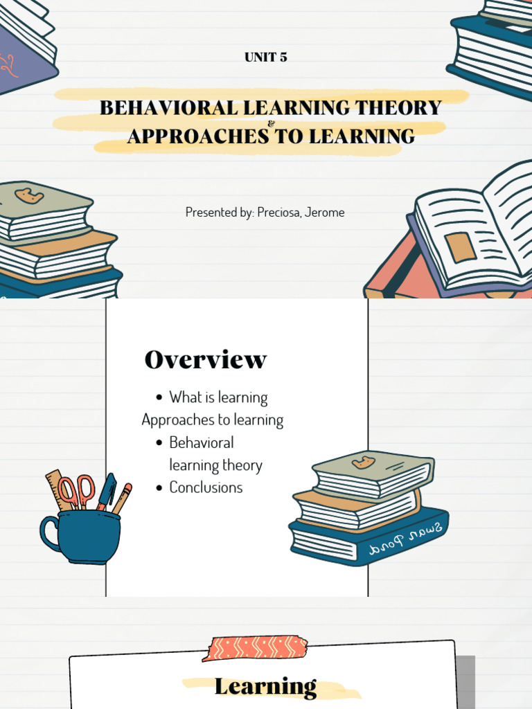 Behavioral Learning Theory | PDF
