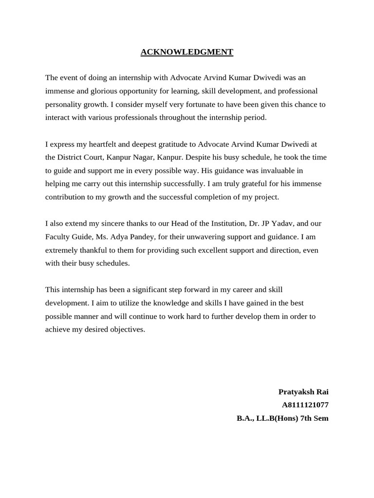 ACKNOWLEDGMENT | PDF