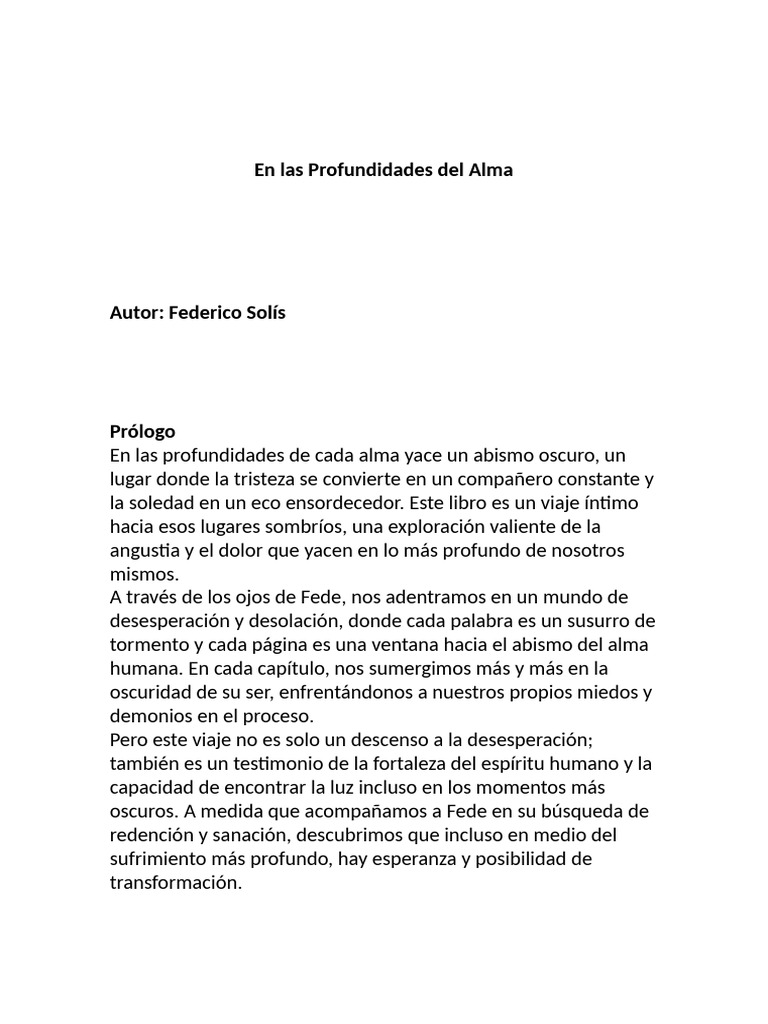 En Las Profundidades Del Alma | PDF