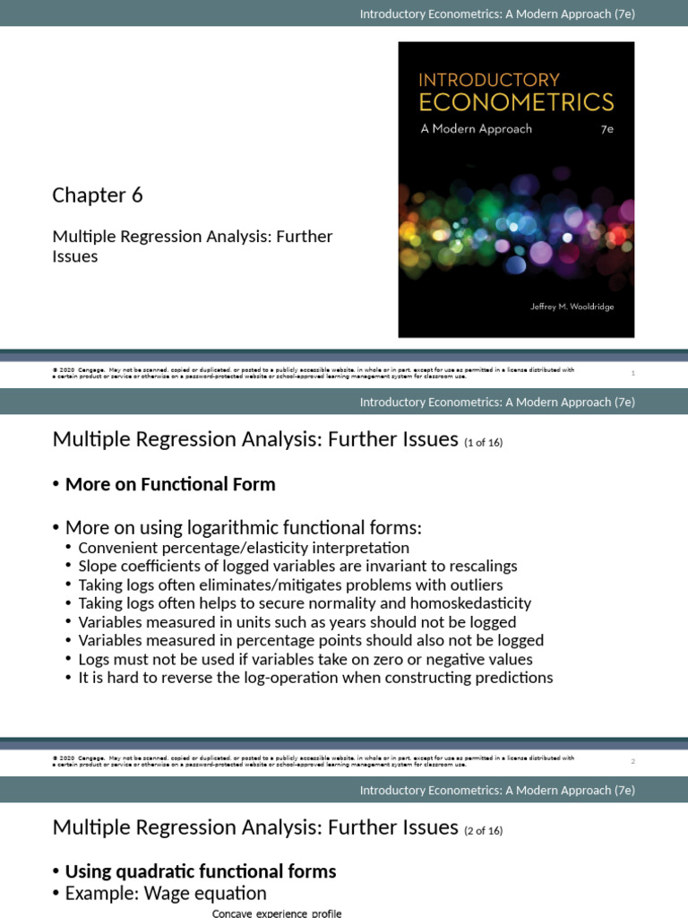 CH06 Wooldridge 7e | PDF