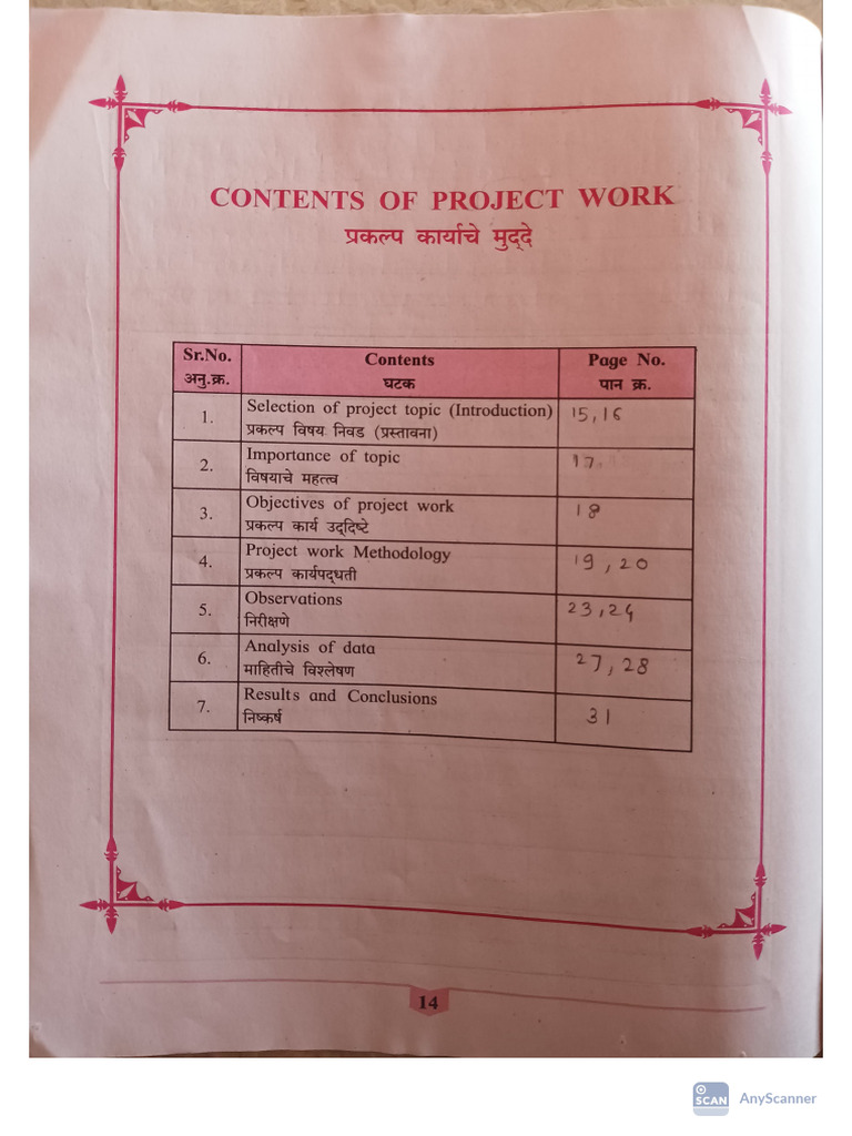 Class 11th EVS Project Book | PDF