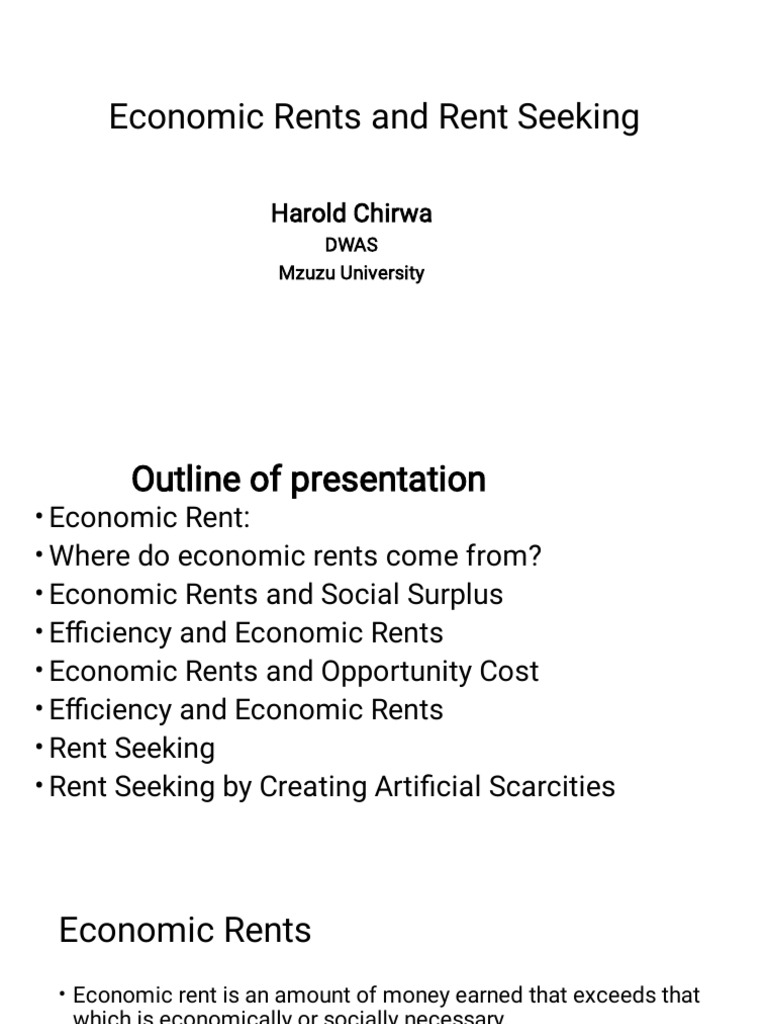 Economic Rent | PDF