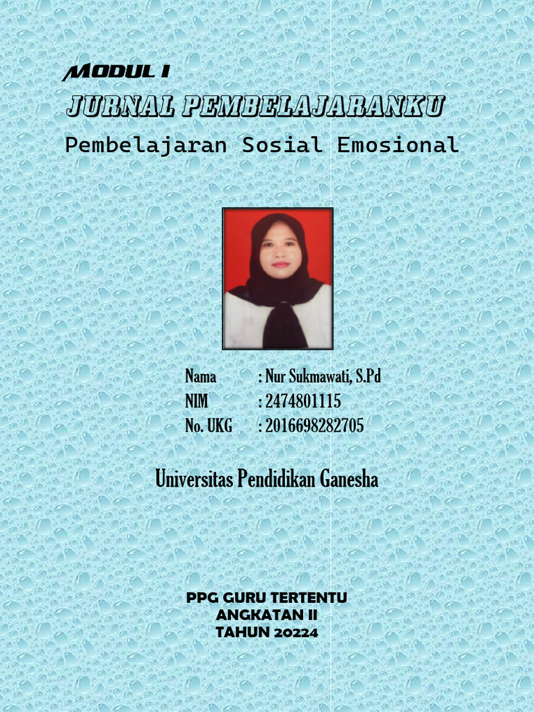 Modul 1 Jurnal Pembelajaran Sosial Emosional (Pse) PPG 2024 | PDF