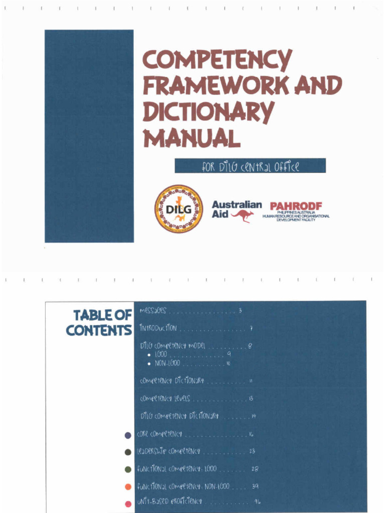 DILG Competency Framework and Dictionary | PDF
