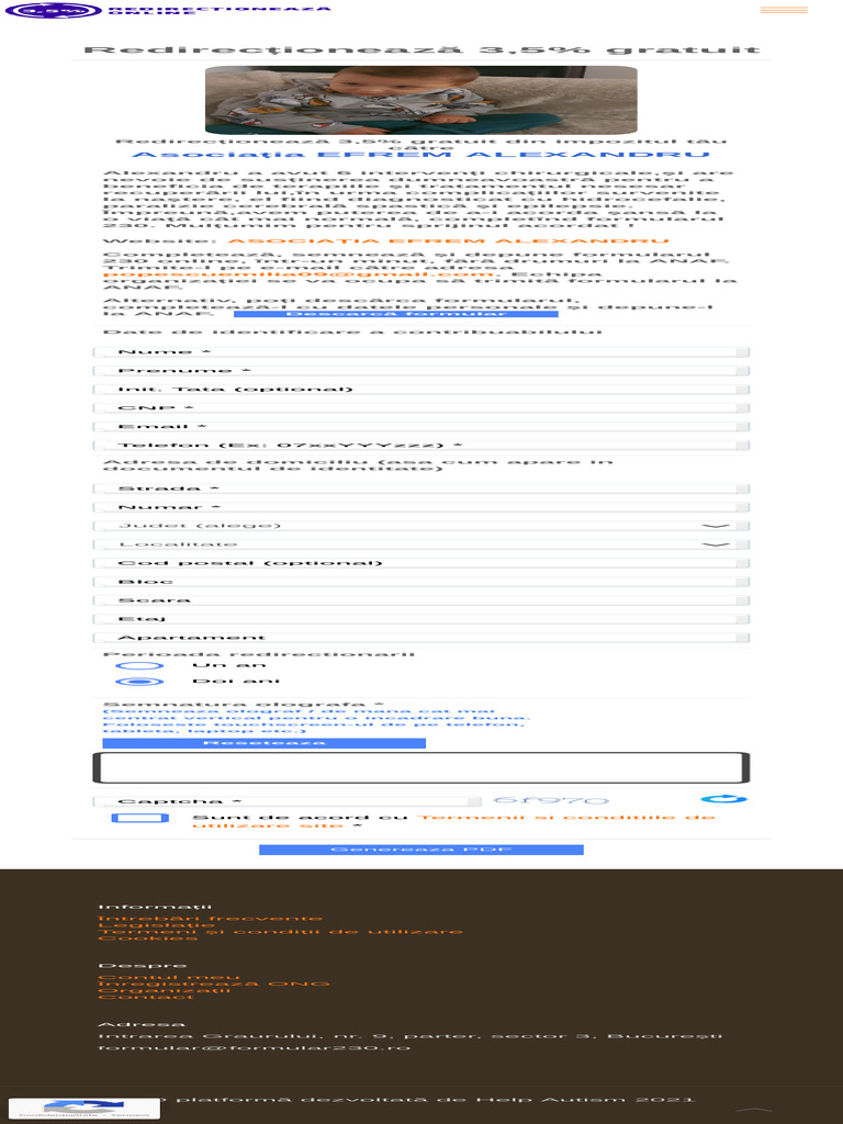 ONG – Formular 230 | PDF