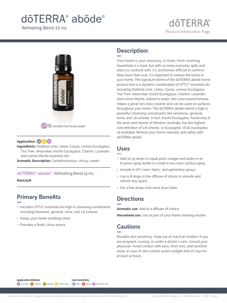 Doterra Abode | PDF