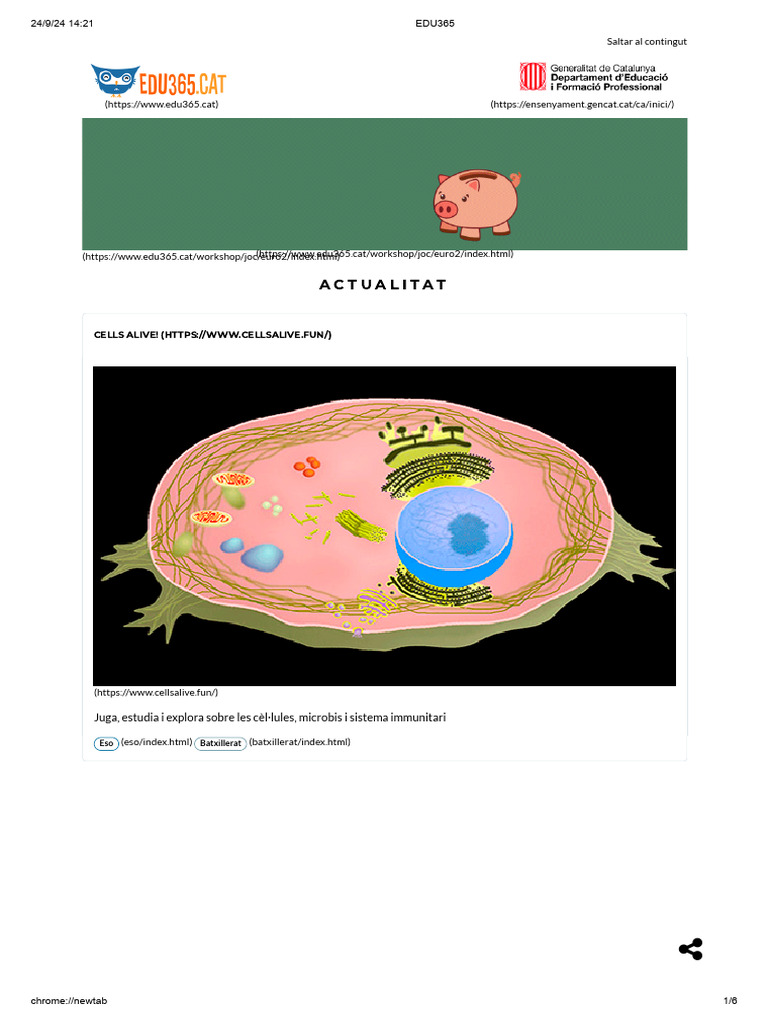 Actualitat: Cells Alive! (HTTPS://WWW - Cellsalive.Fun/) | PDF