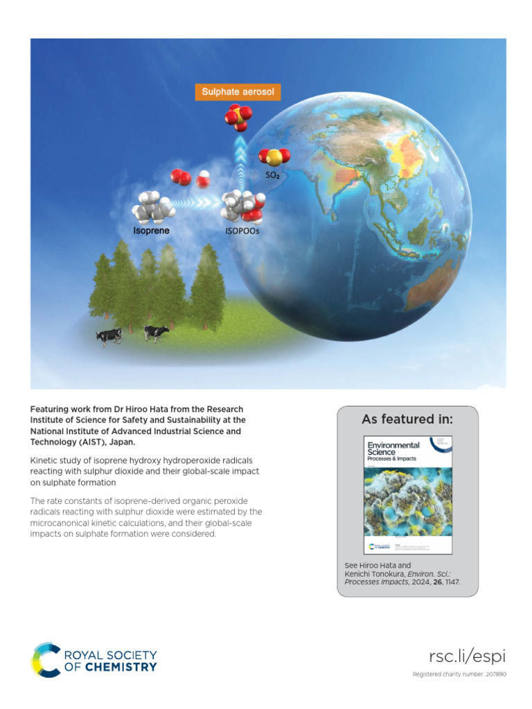 Kinetic Study of Isoprene Hydroxy Hydroperoxide Radicals Reacting With ...