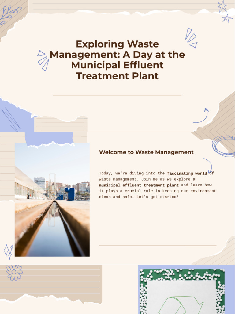 Slidesgo Exploring Waste Management A Day at The Municipal Effluent ...
