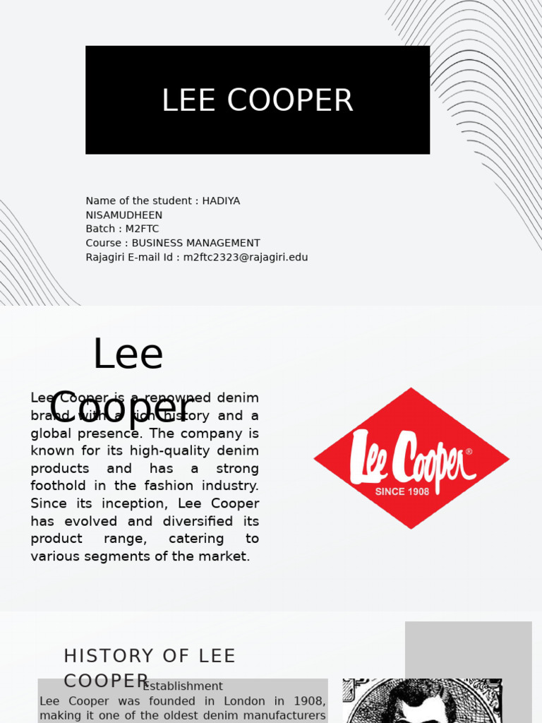 Lee Cooper | PDF