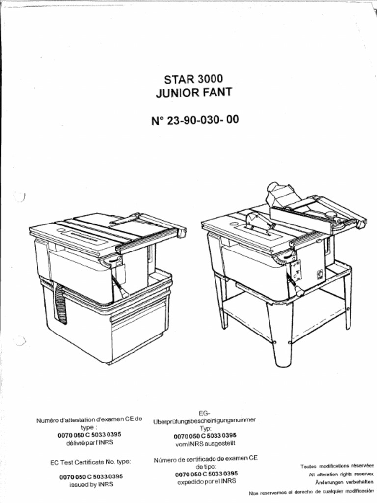 Emco Star 3000 de en FR SP | PDF
