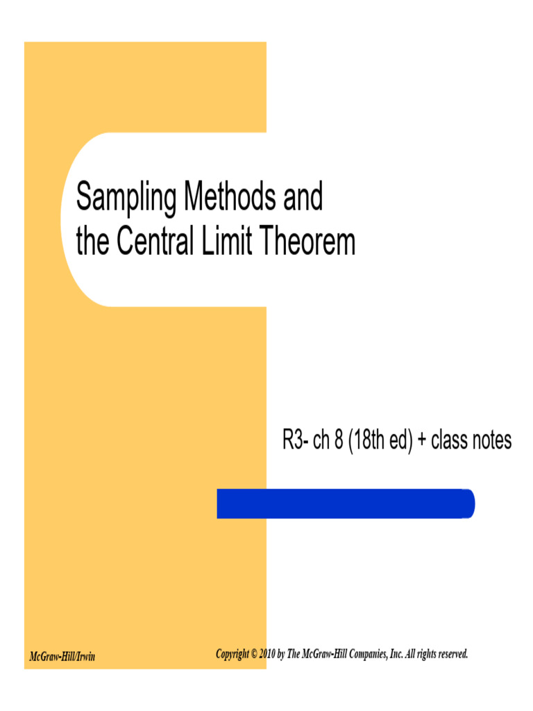 2d. Sampling & Sampling Distribution-Part C | PDF