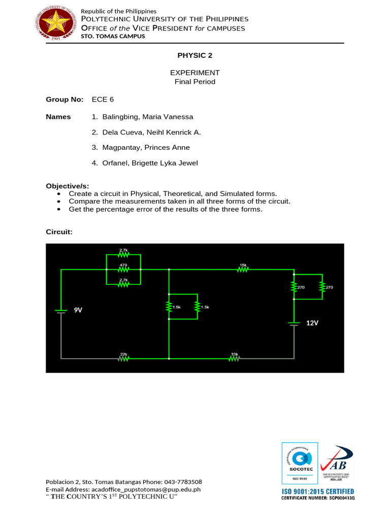 Physic 2 Ece6 Expt | PDF