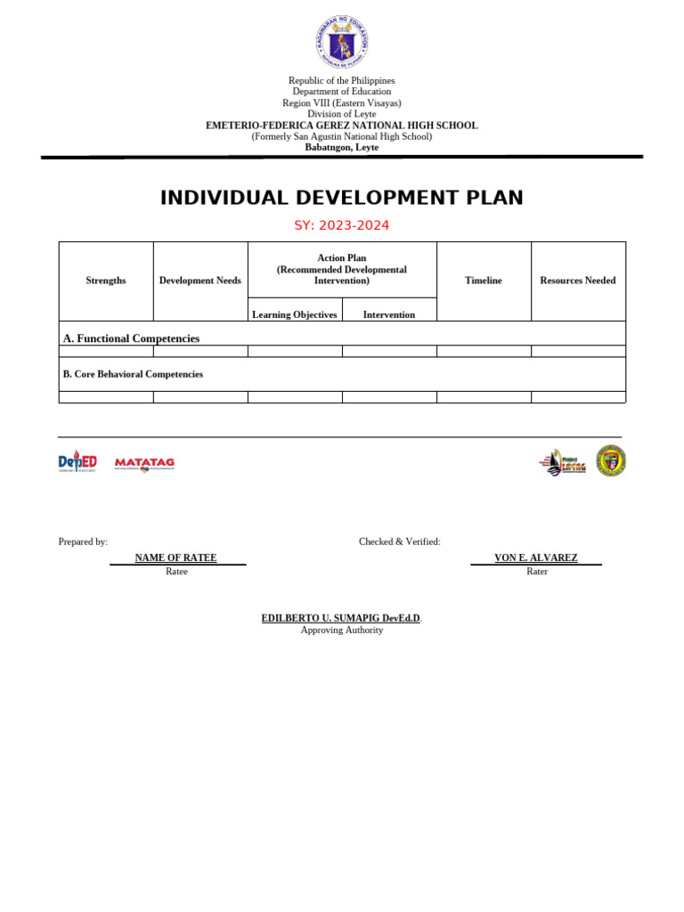 Individual Development Plan | PDF