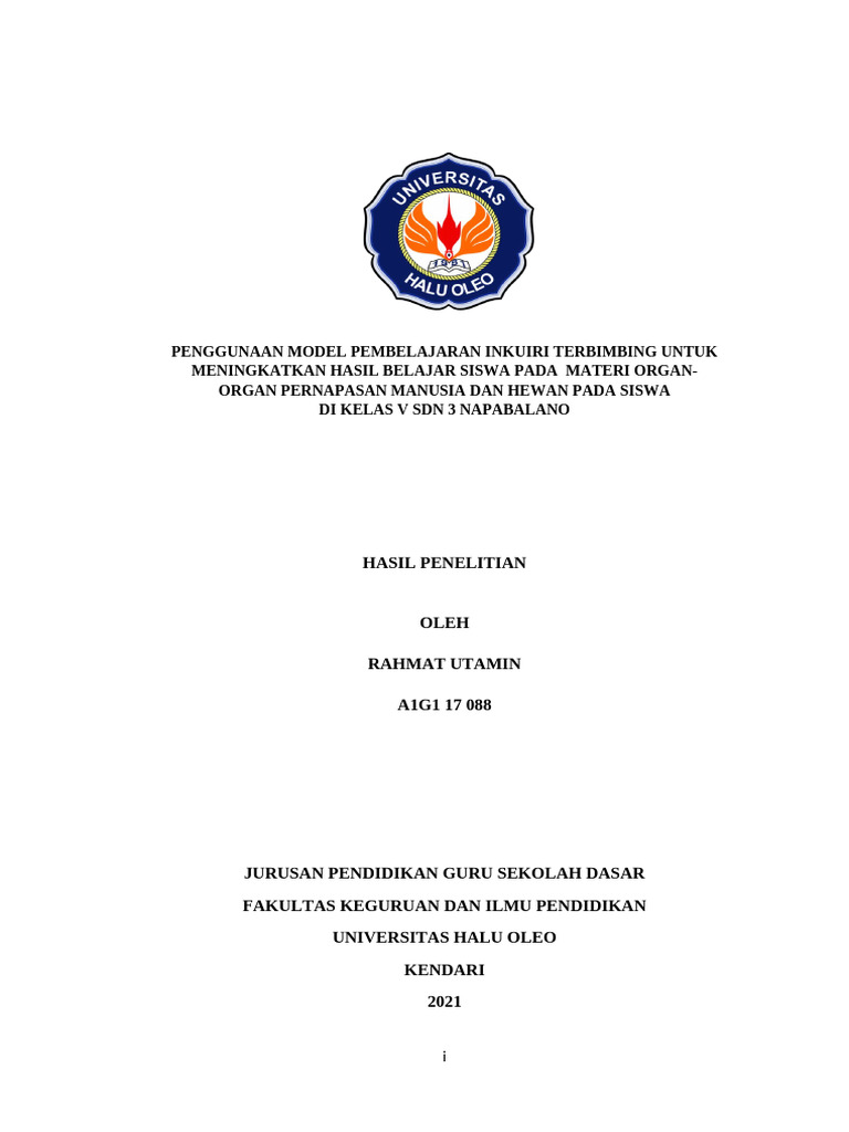 Hasil Rahmat Utamin Fiks | PDF