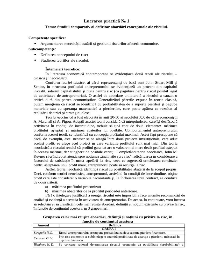 Lucrarea Practica La Tema Nr.1 | PDF