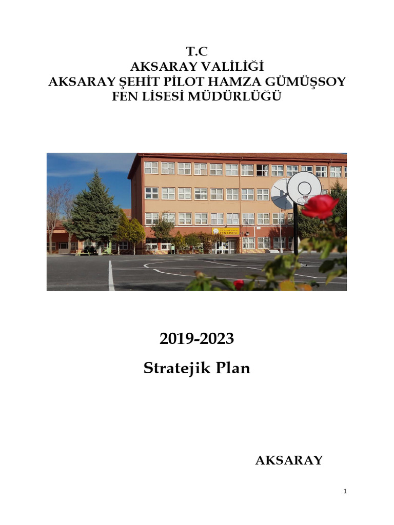 Stratejik Plan 2019-2023 - Son | PDF