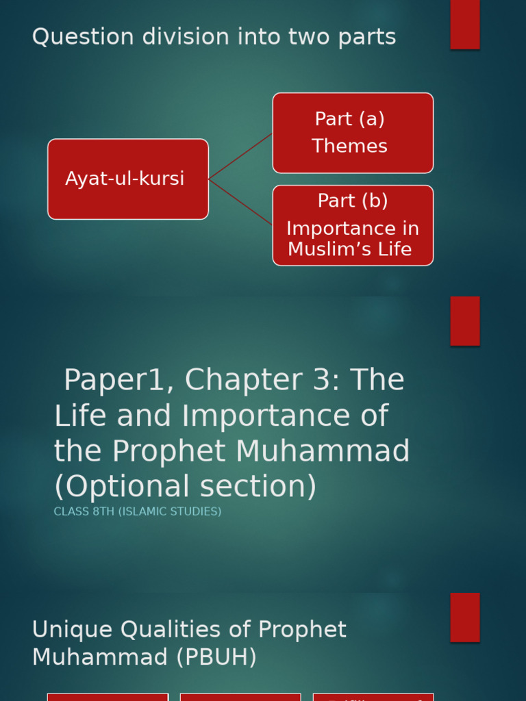 Islamic Studies: Prophet's Qualities | PDF | Muhammad | Prophets And ...