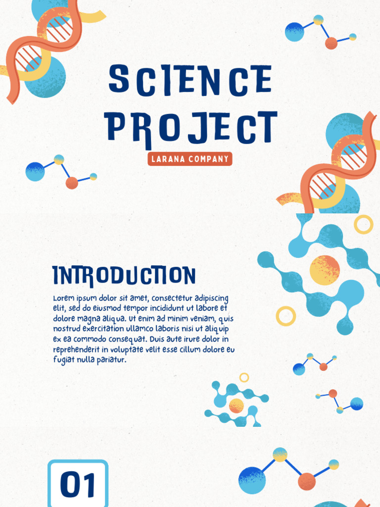 Orange and Blue Doodle Science Project Presentation PDF | PDF