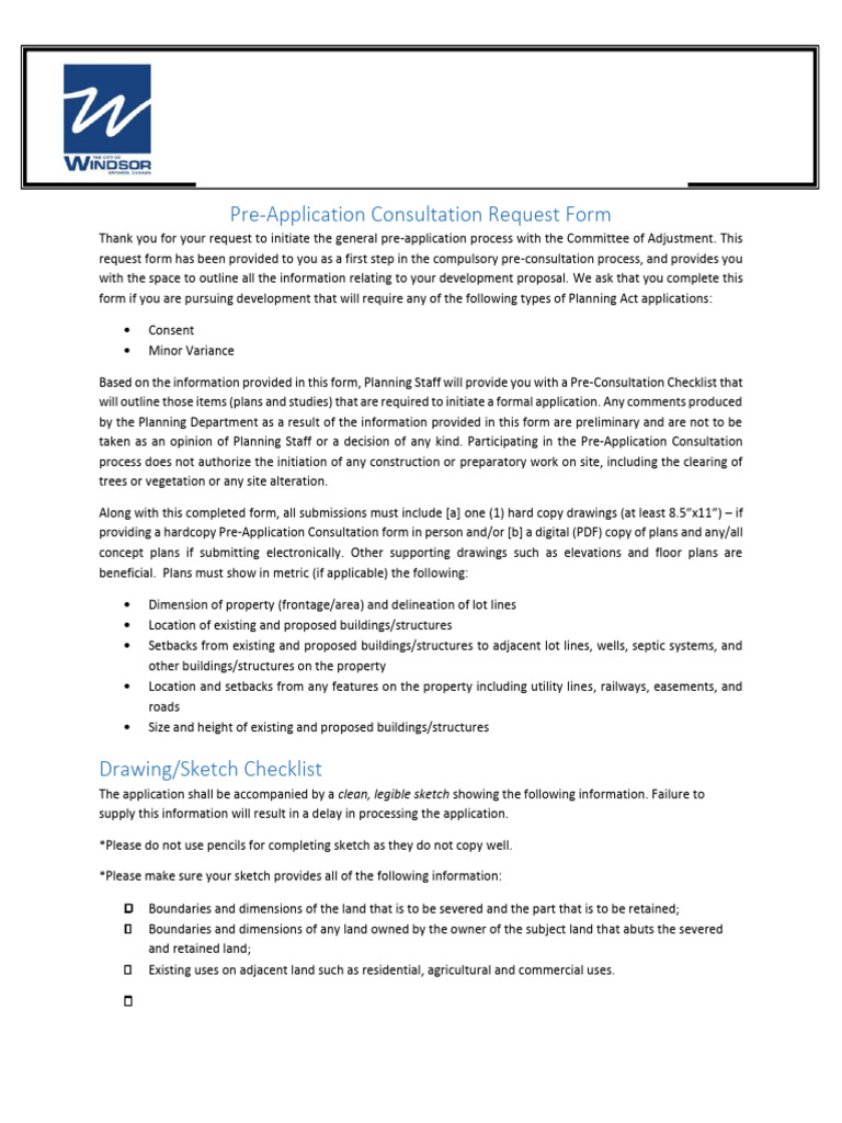 Pre-Application Consultation 2023 | PDF