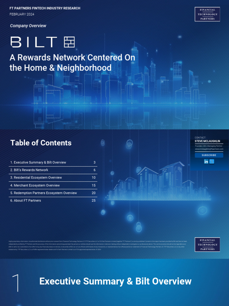 FT Partners Research - Bilt Company Overview | PDF | Credit Card ...
