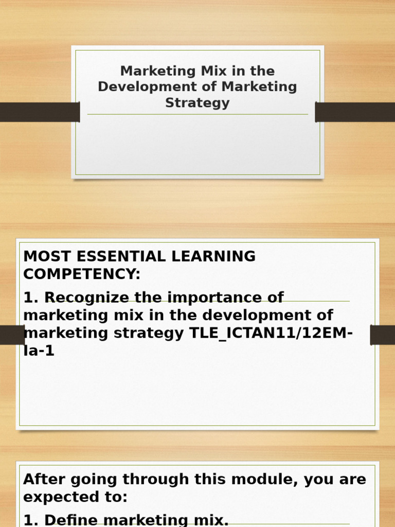 MODULE-5-B-MARKETING-MIX | PDF