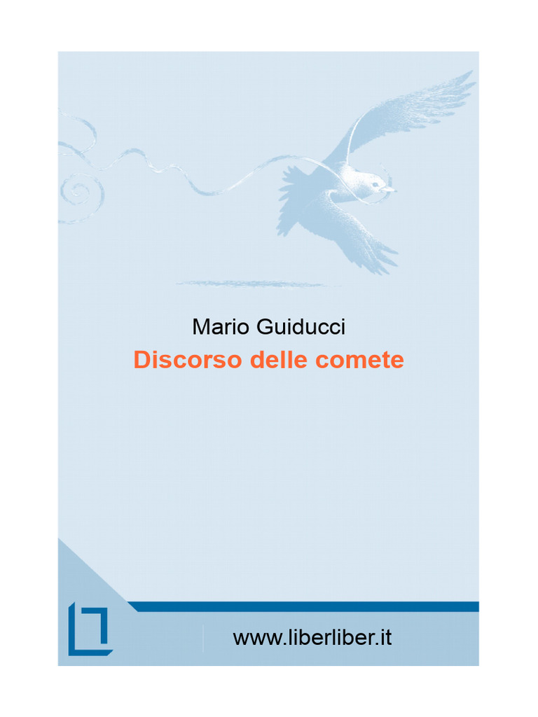 Mario Guiducci Discorso Delle Comete | PDF
