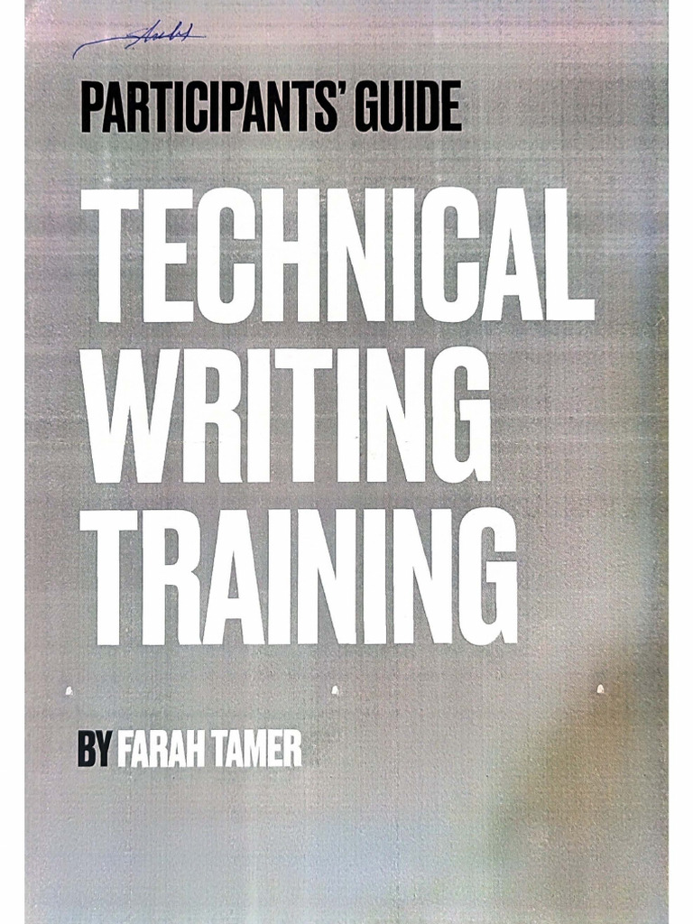 Technical Writing Training | PDF