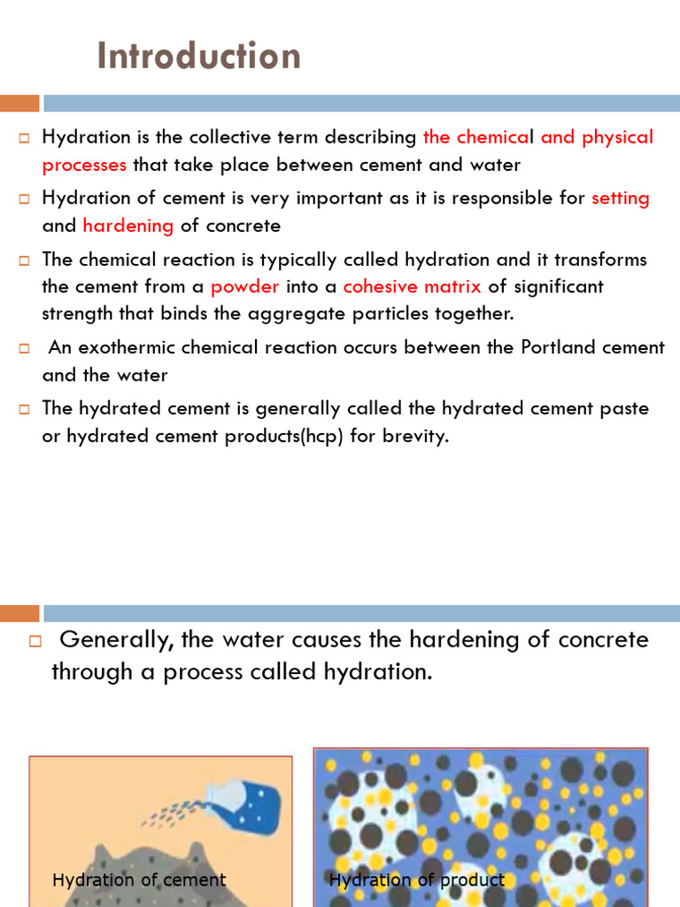 Chapter 4 - Cement Hydration in Concrete | PDF