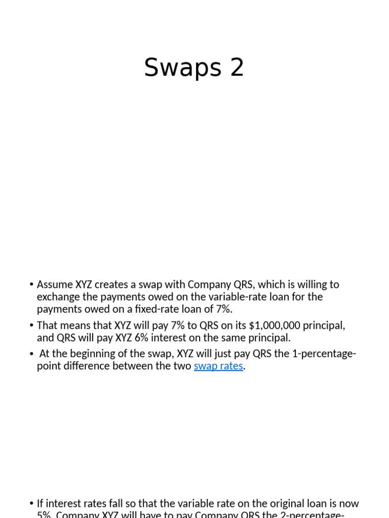 Swaps 2 | PDF