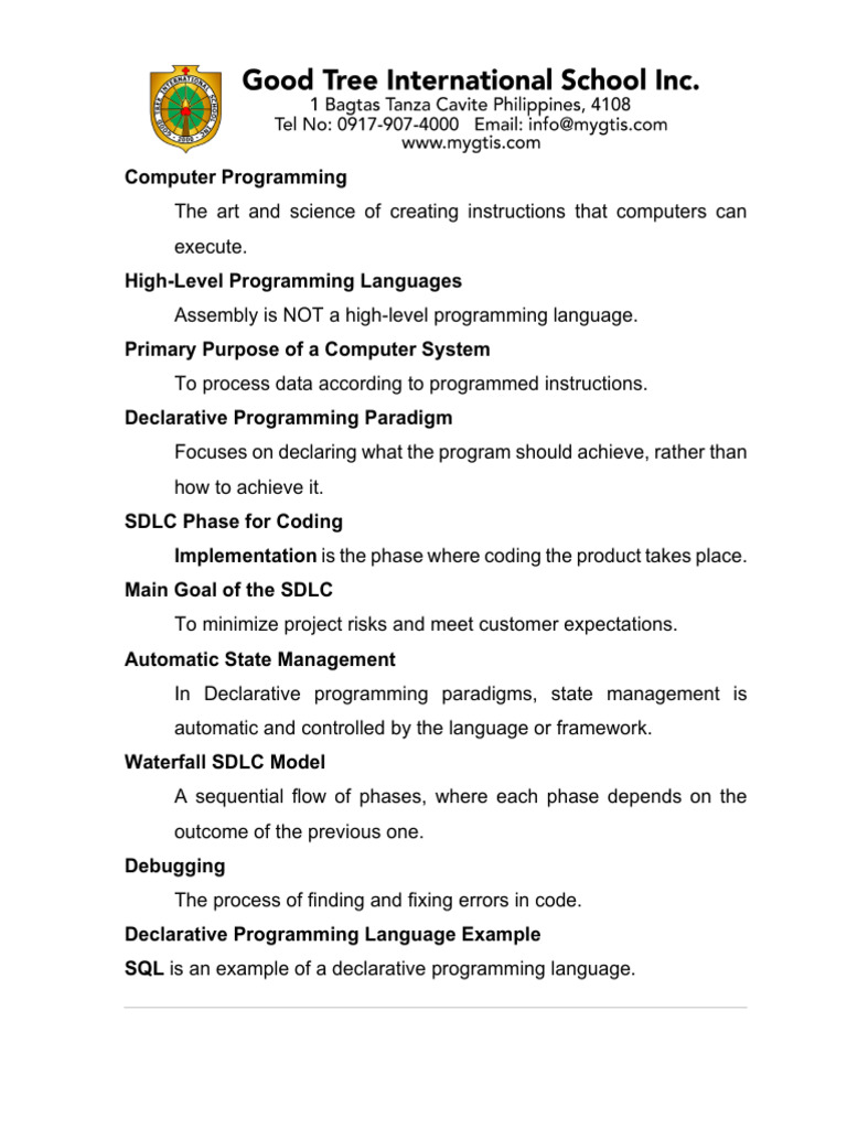 Grade 10 Computer Reviewer | PDF