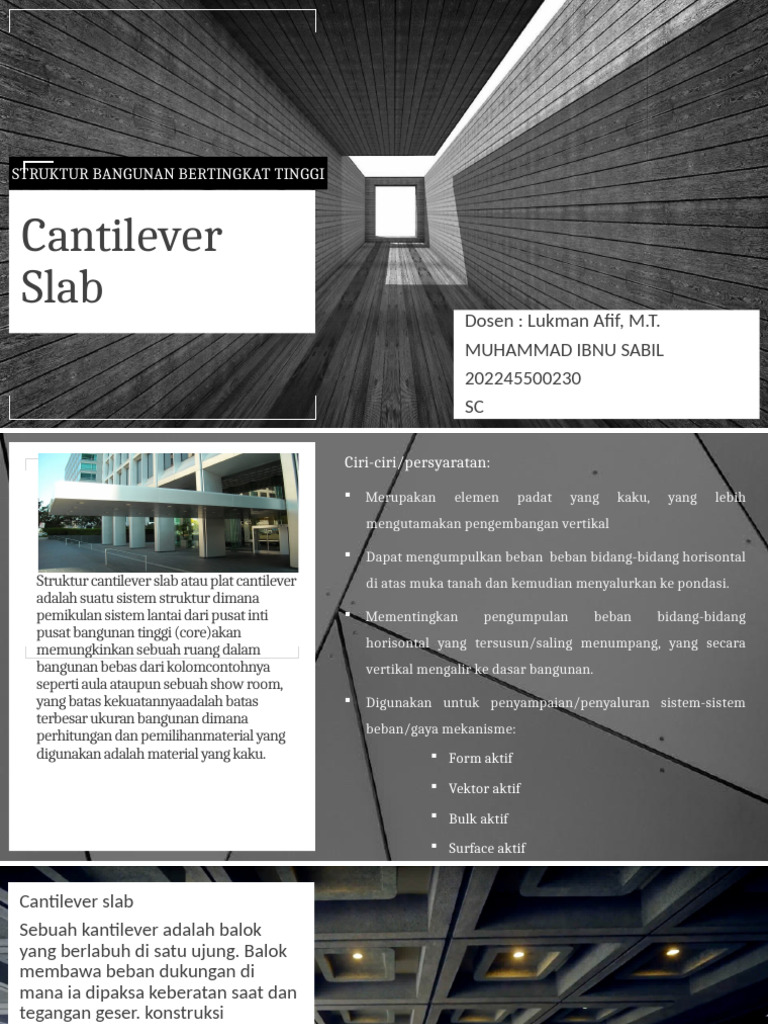 Cantilever Slab SBBT | PDF