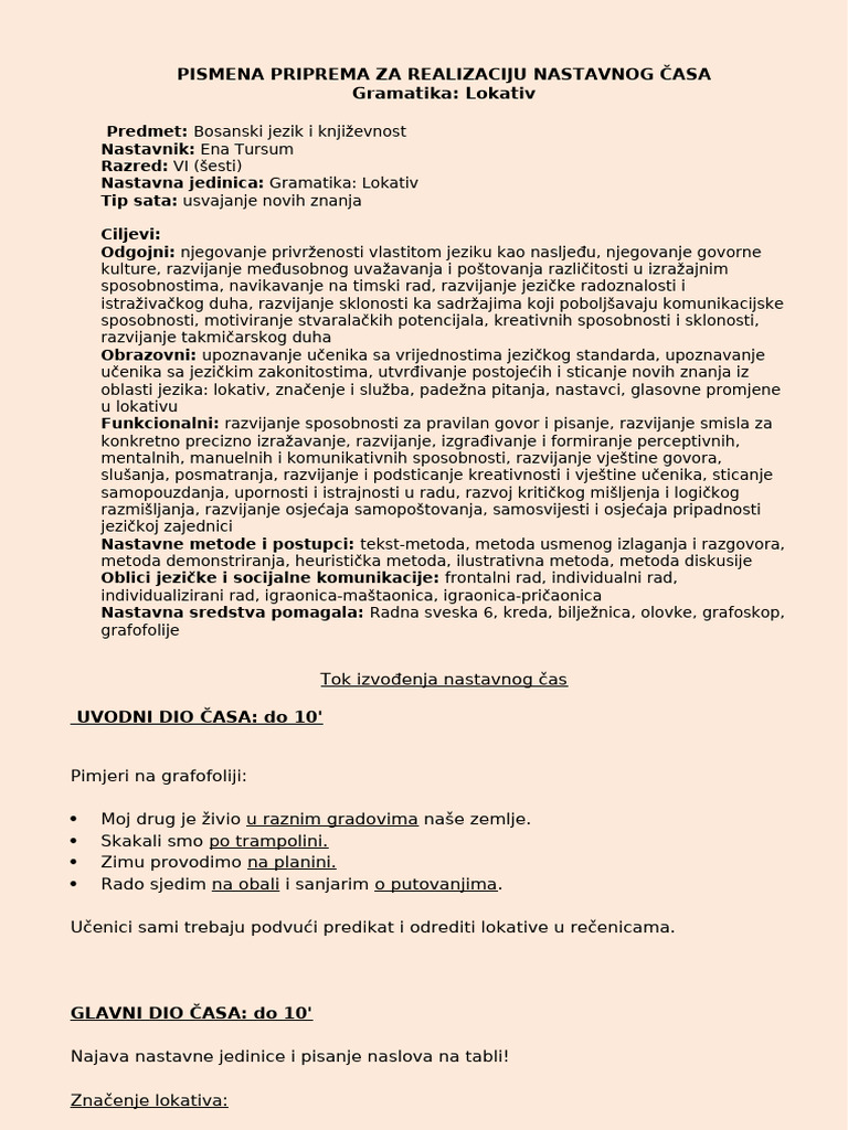 Lokativ (Obrada) | PDF