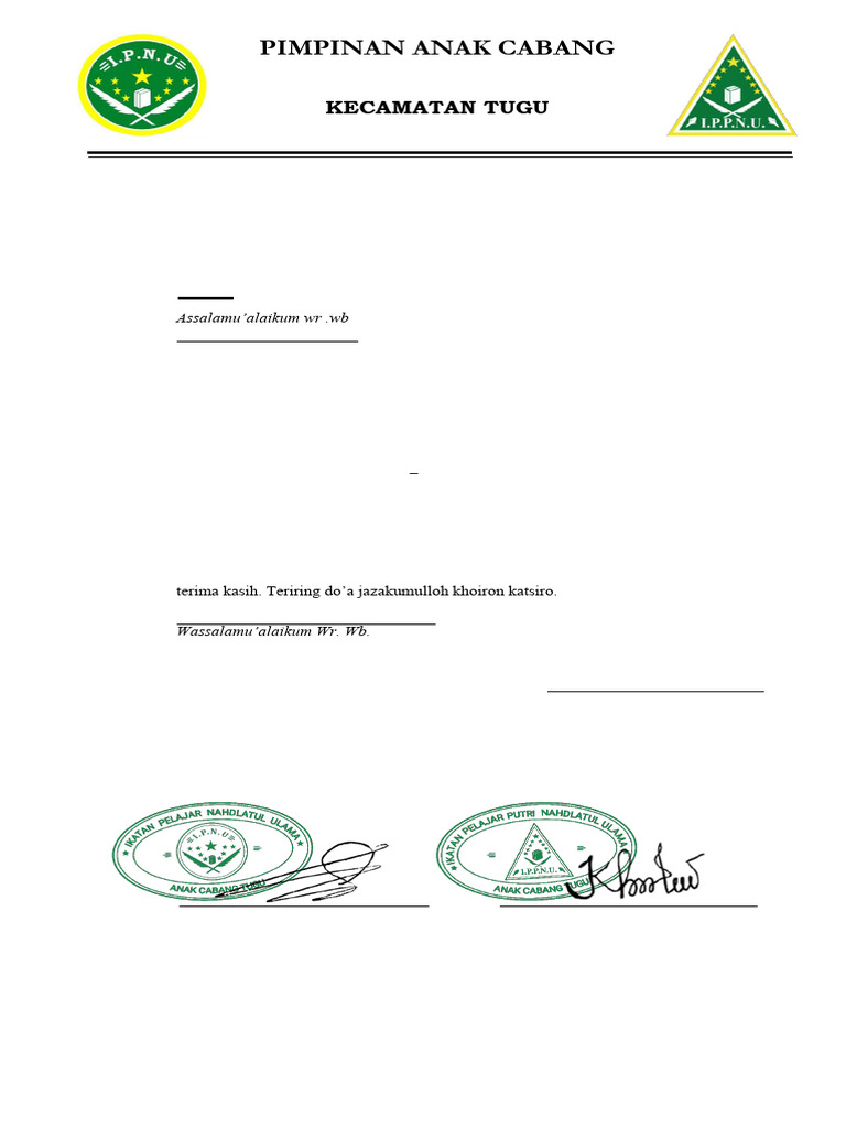 023-024 Peminjaman Tempat Dan Undangan Rutinan 2023-1-7 | PDF