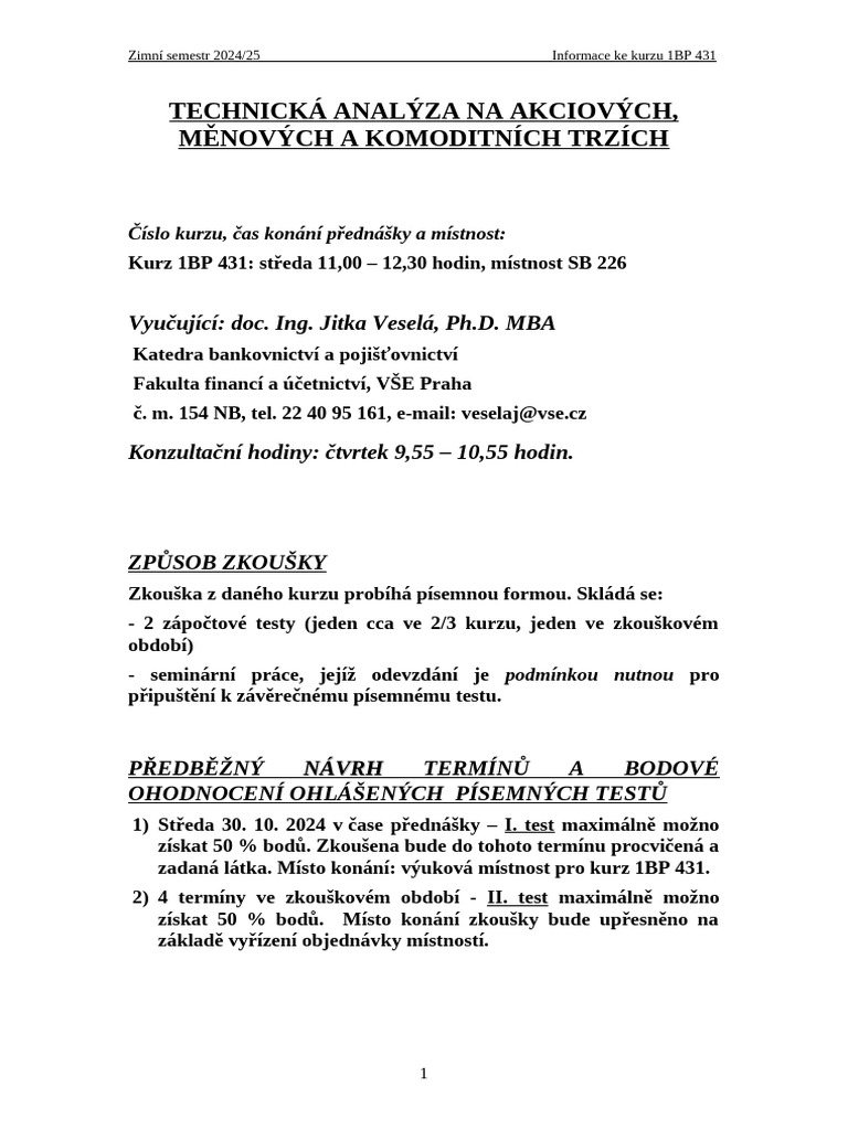 OSNOVA-Technicka Analyza - ZS 22024-25 | PDF