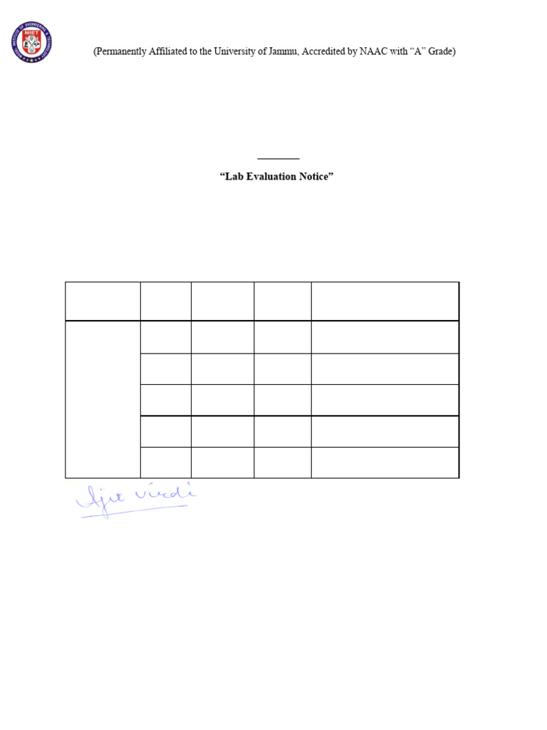 1st Sem Lab Evaluation | PDF