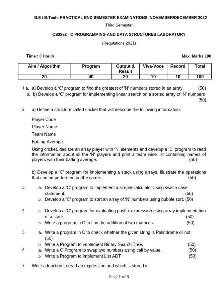 CS3362 Set4 | PDF