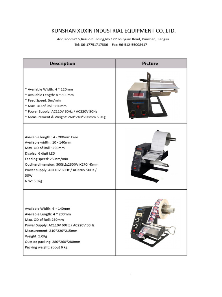 2020 Label Dispenser - Catalog | PDF