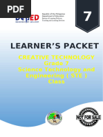 Grade 8 - CREATIVE TECHNOLOGIES - QUARTER 3 - WEEK 1 | PDF | Area | Algorithms