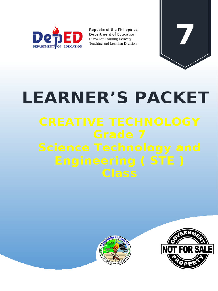 Creative Technology Q1 Lesson 7 Week 1 STE | PDF | Technical Drawing ...
