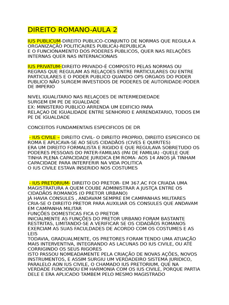 Direito Romano | PDF