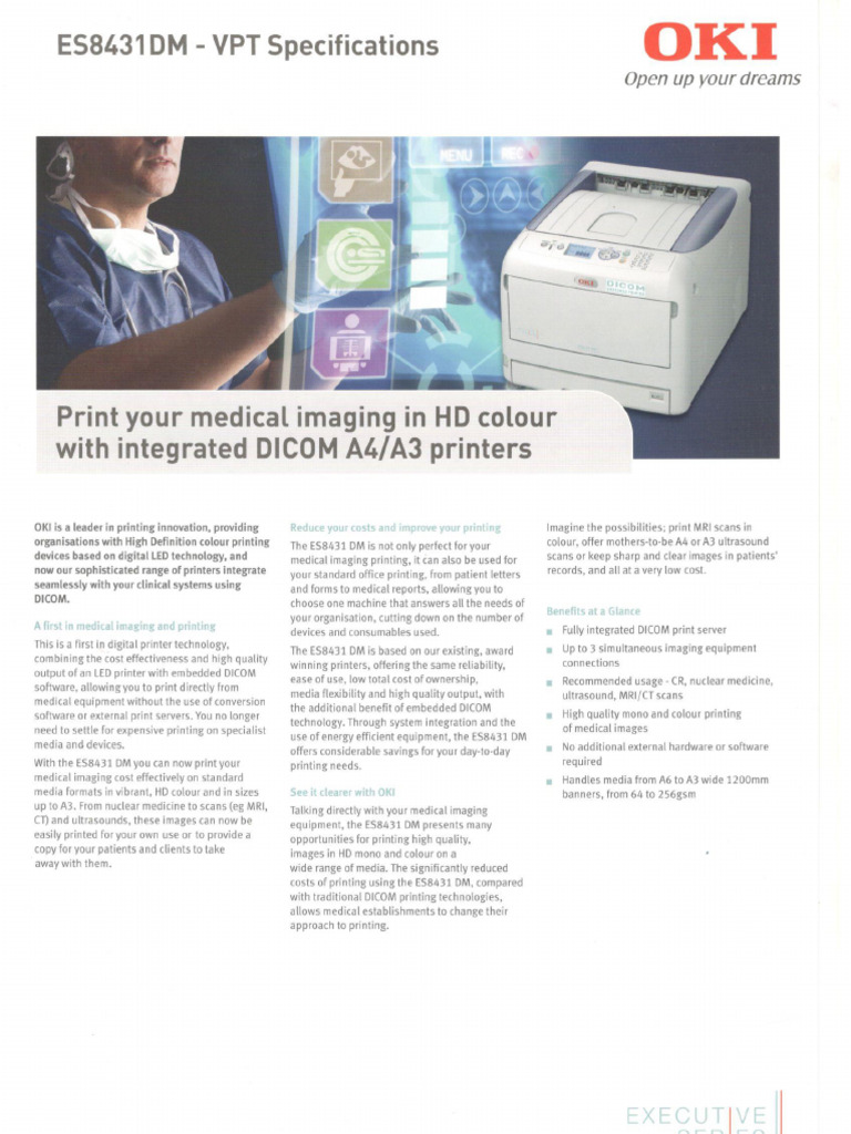 Oki ES8431DM - VPT A3 Printer | PDF