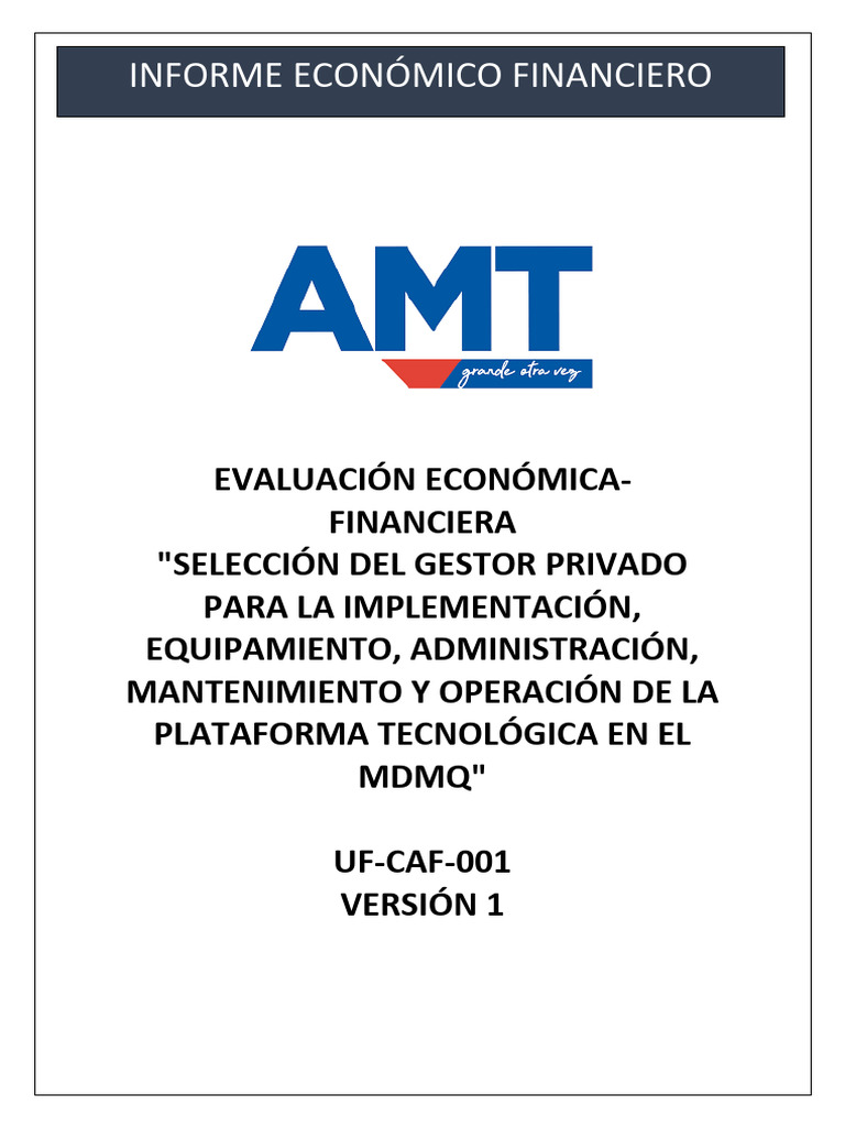 Anexo 2 Informe Economico Financiero | PDF