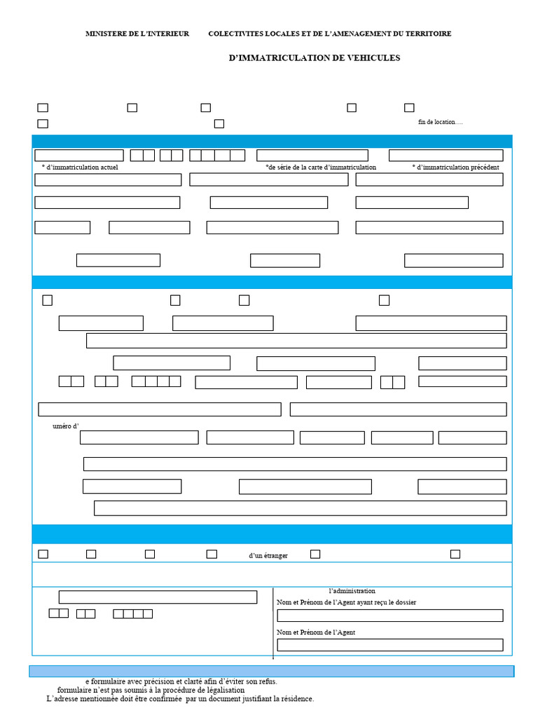 Demande de La Carte d’Immatriculation | PDF