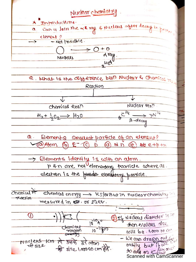 Nuclear Chemistry by KD Sir | PDF