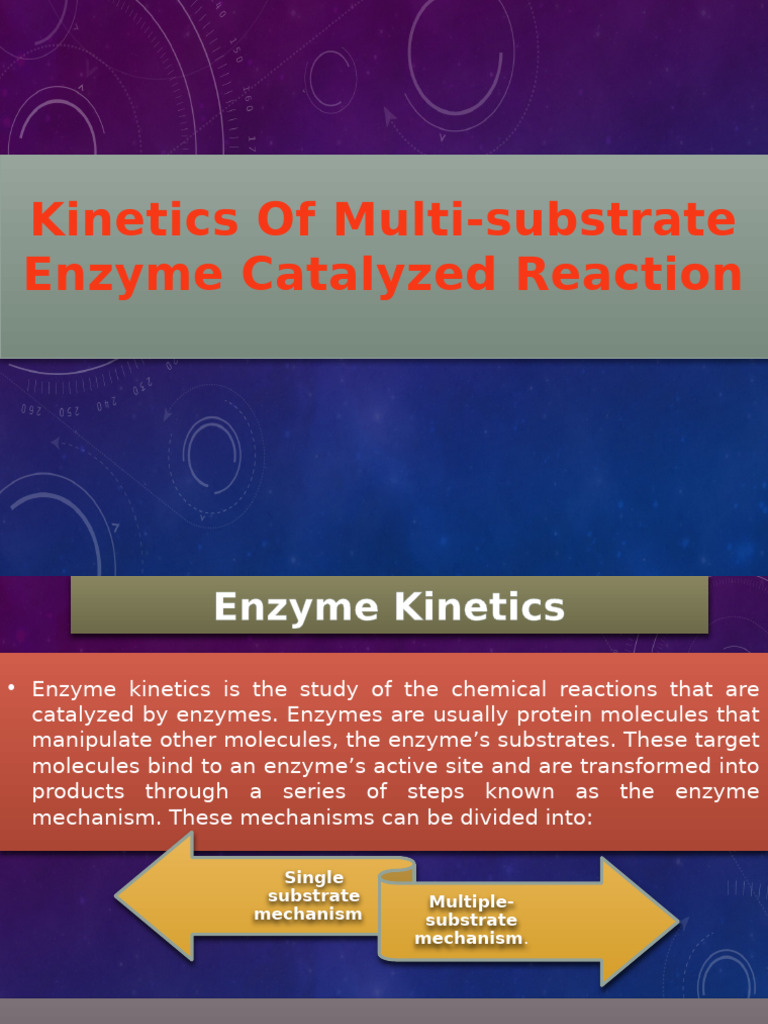 Multi Substrate Enzyme Kinetics | PDF
