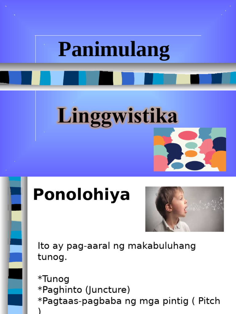 Panimulang Linggwistika | PDF